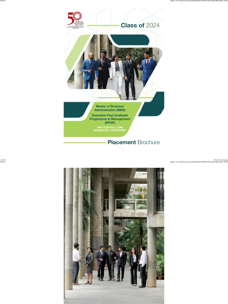 EPGP Placement Brochure 2024 | PDF