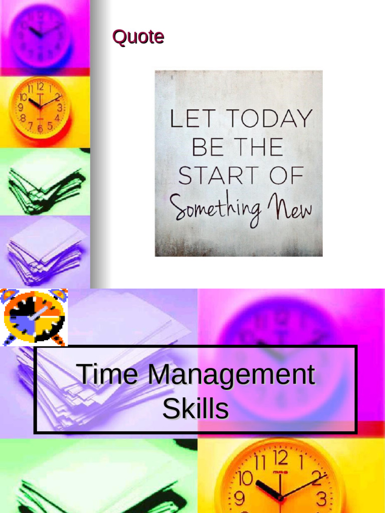 Time Management Skills | PDF | Procrastination | Professional Skills
