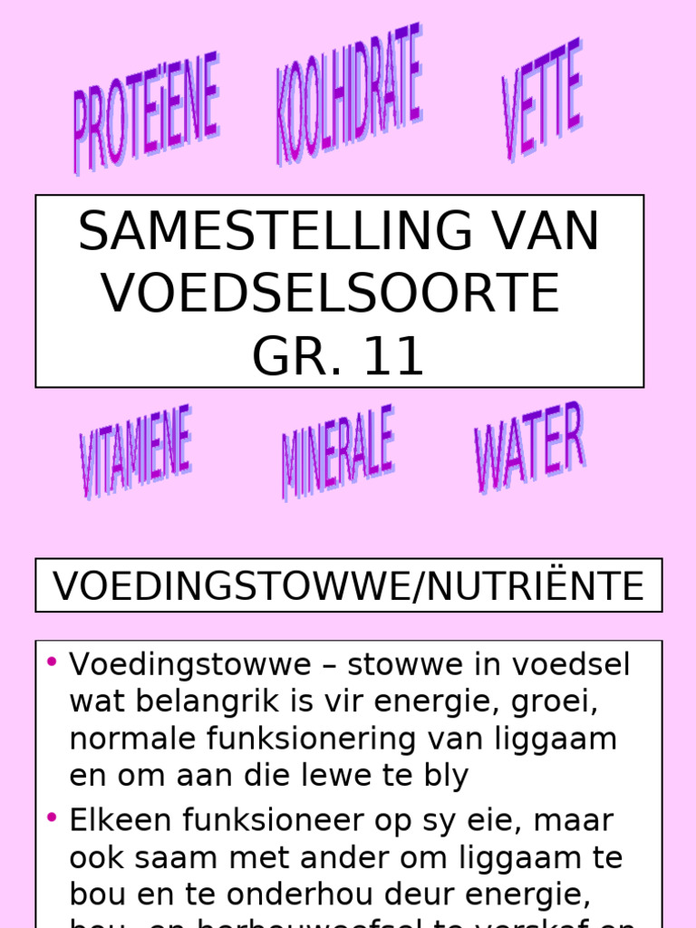 2.1 Hgr11 Samestelling Van Voedselsoorte - Mikro-Makro | PDF