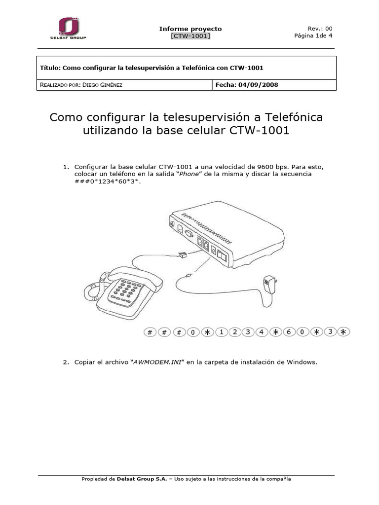 Telesupervision a TASA via CTW-1001 | PDF | Informática | Software