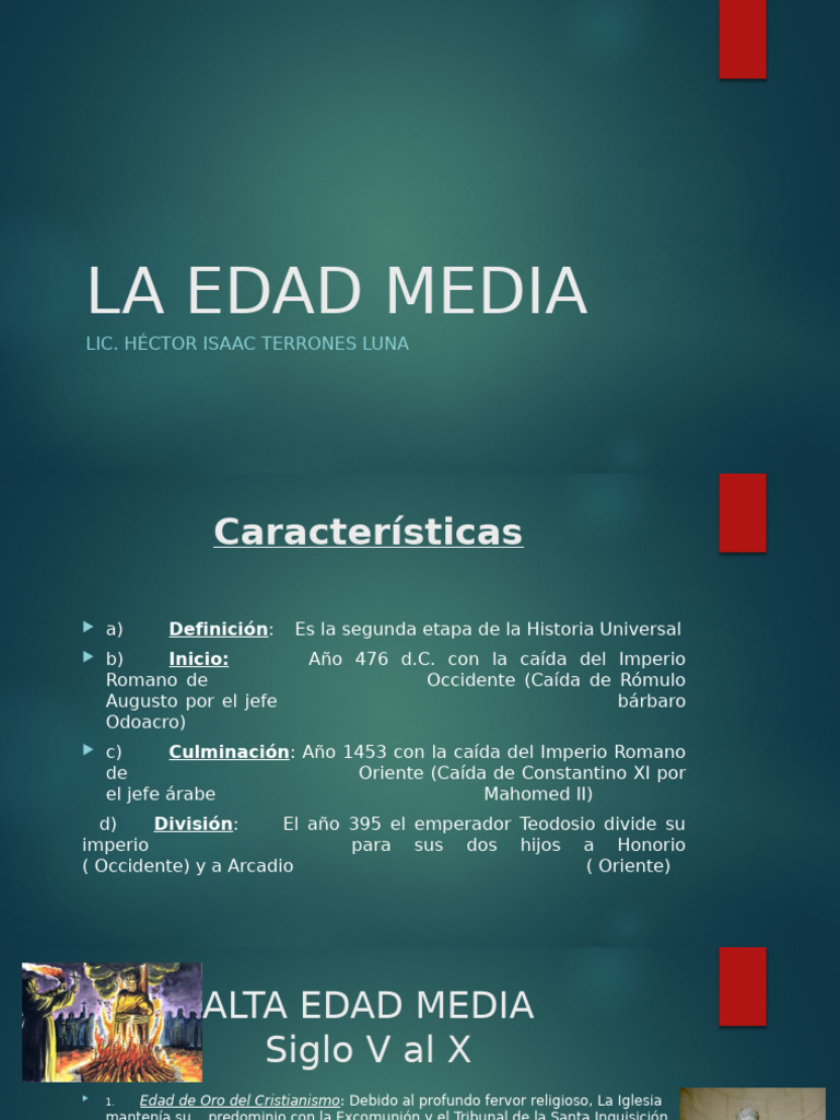 Orígenes de la Edad Media y su Definición | PDF | imperio Bizantino ...