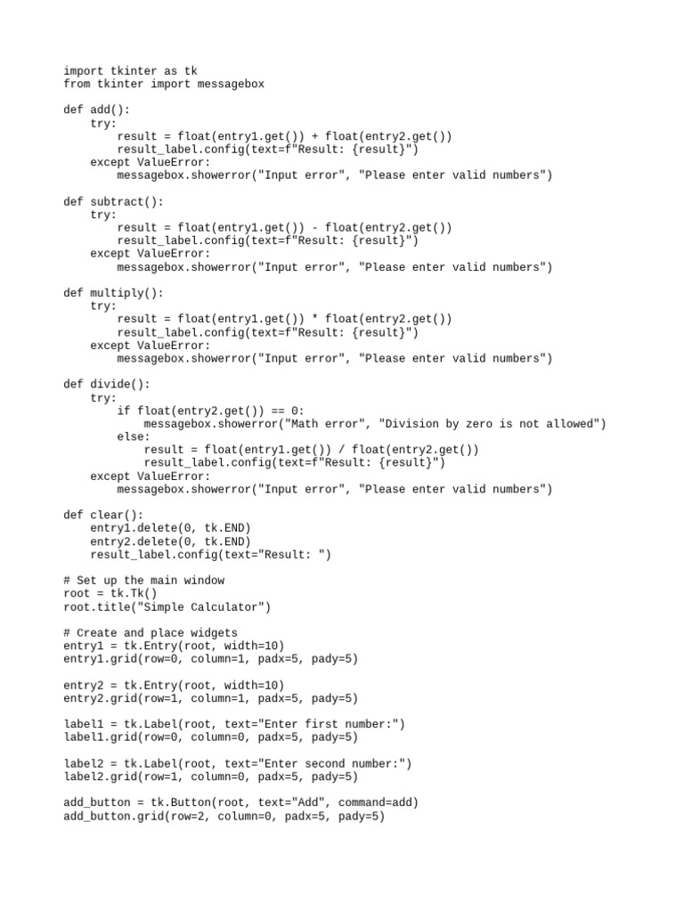 Import Tkinter as Tk | PDF