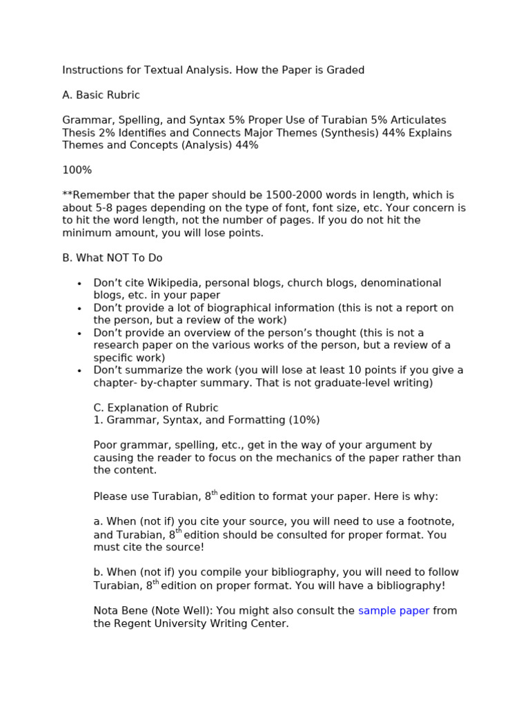 Instructions for Short Writing Assignments I-1 (1) | PDF | Argument ...