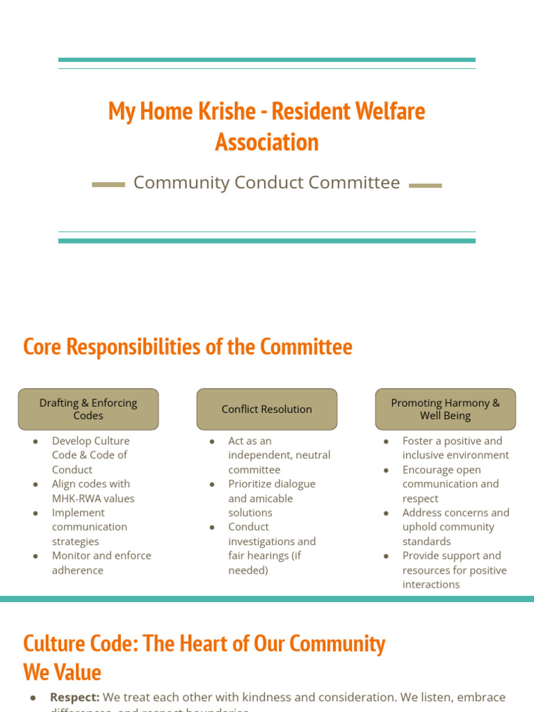 Residential Society Guidelines | PDF | Community | Human Communication