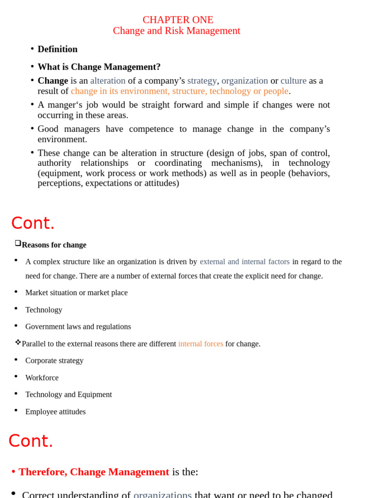 2015 Change Management | PDF | Leadership | Risk
