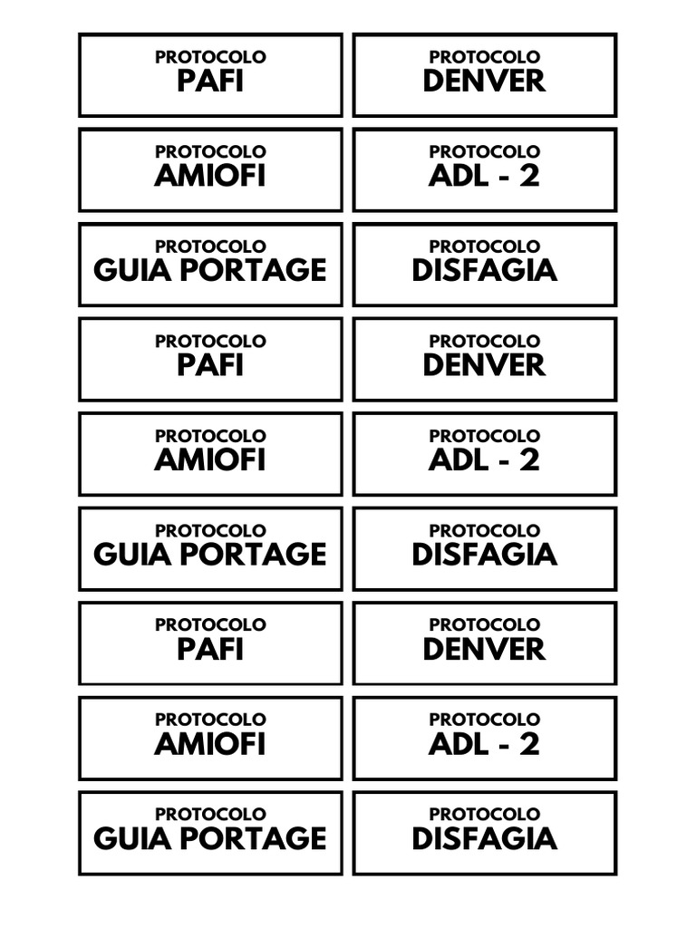 Protocolo Pafi | PDF