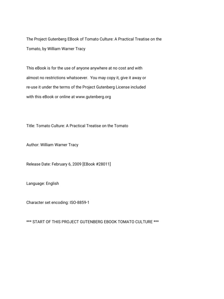 The Project Gut-WPS Office | PDF | Tomato | Flowers