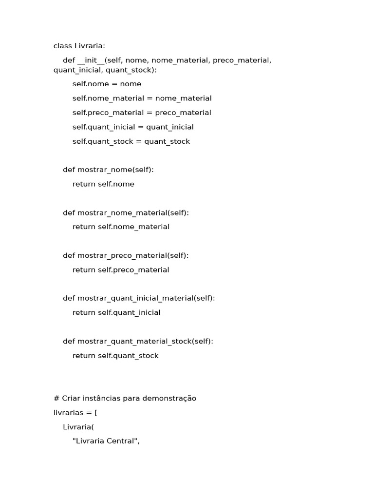 Projecto Livraria (Kissia) | PDF