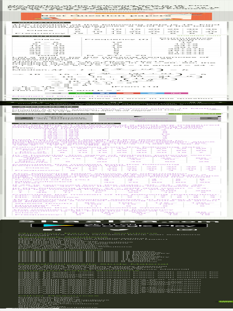 The Median Of The Following Data Is 16 Find Missing Frequencies A And B If Total Of Frequencies