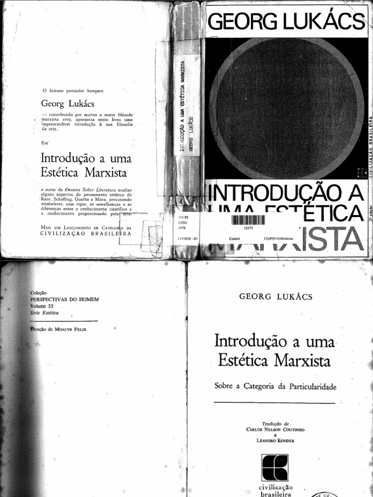 LUKACS. George. Introducao A Uma Estetica Marxista | PDF