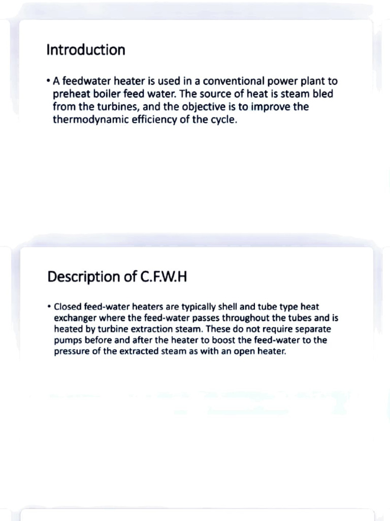 Closed Feedwater Heater | PDF | Home Appliance | Heat Transfer