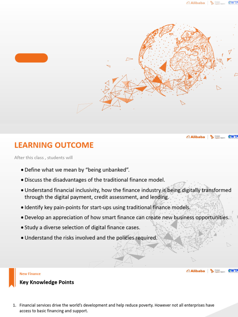 DT Topic 7 - New Finance - v2 | PDF | Financial Inclusion | Credit