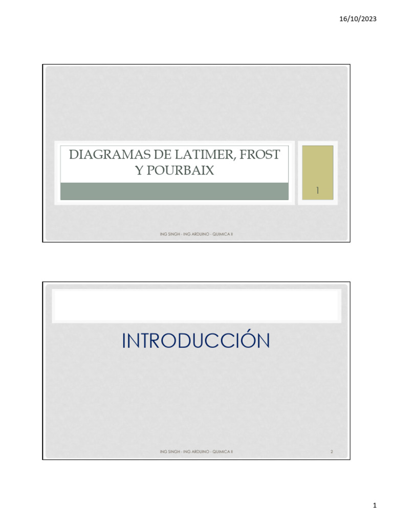 Clase de Diagramas 2C | PDF | Redox | Equilibrio químico