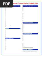 College Hostel Essentials Checklist | PDF