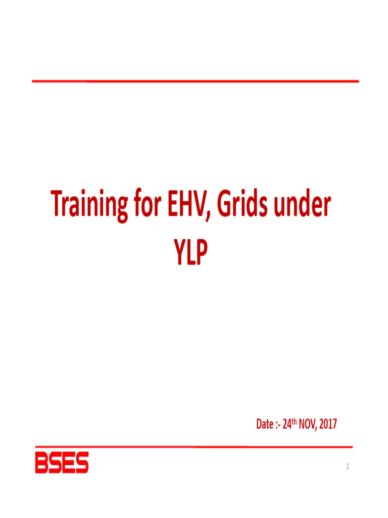 YLP_EHV_training | PDF | Electrical Substation | Transformer
