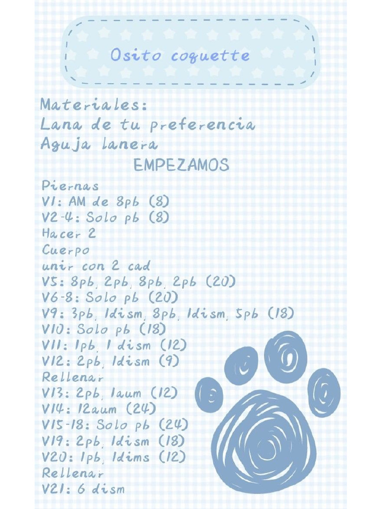 Osito Coquette | PDF