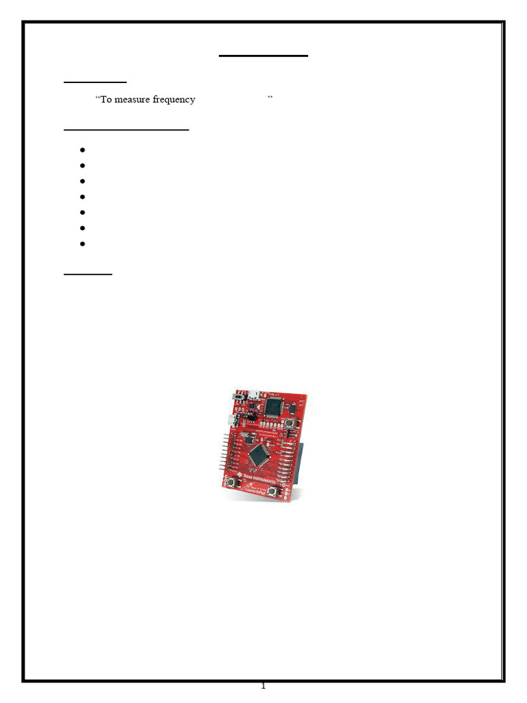 Measuring Frequency with TM4C123 | PDF | Microcontroller | Arduino