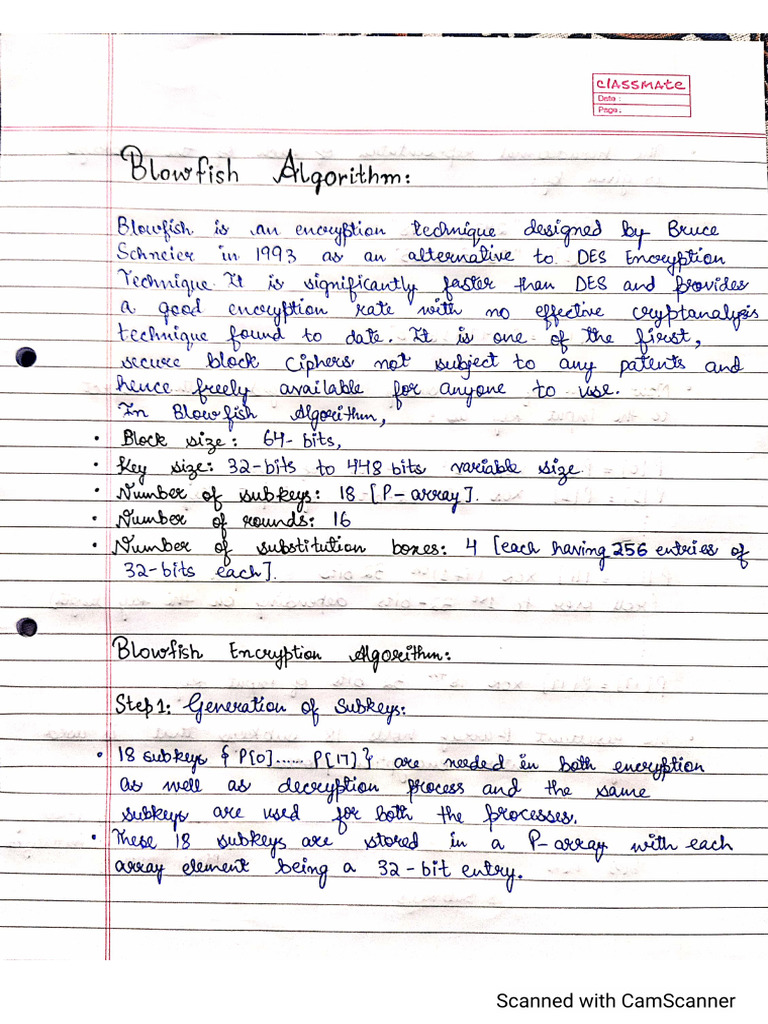 Blowfish Algorithm | PDF