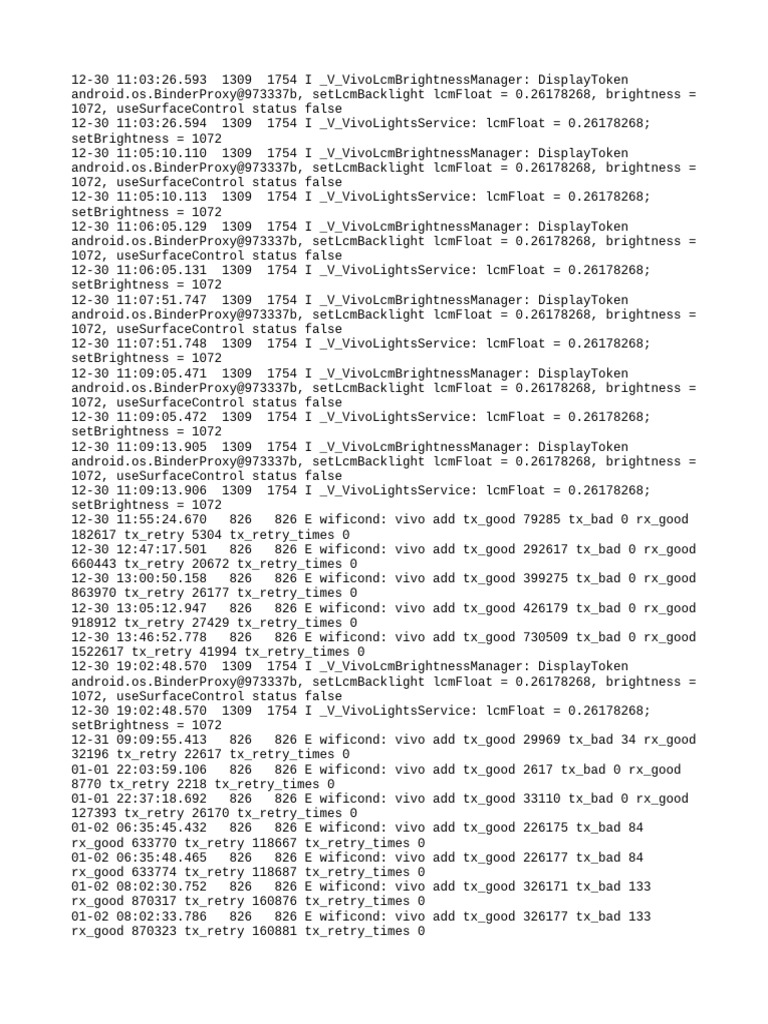Log | PDF | Embedded Linux Distributions | Smartphone