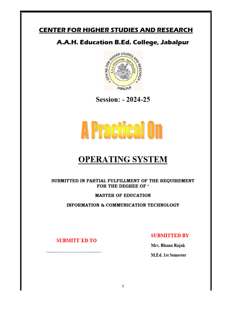 operating system | PDF | Android (Operating System) | Microsoft Windows