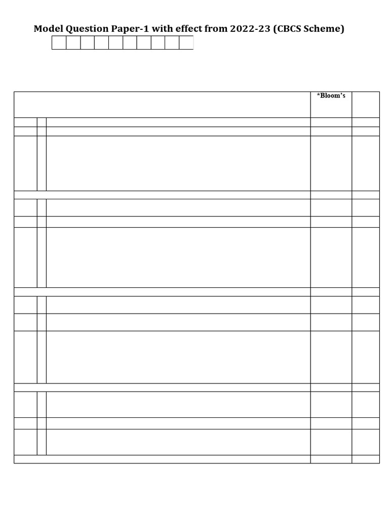 Model Question Paper 21ME52 | PDF | Turbine | Pump