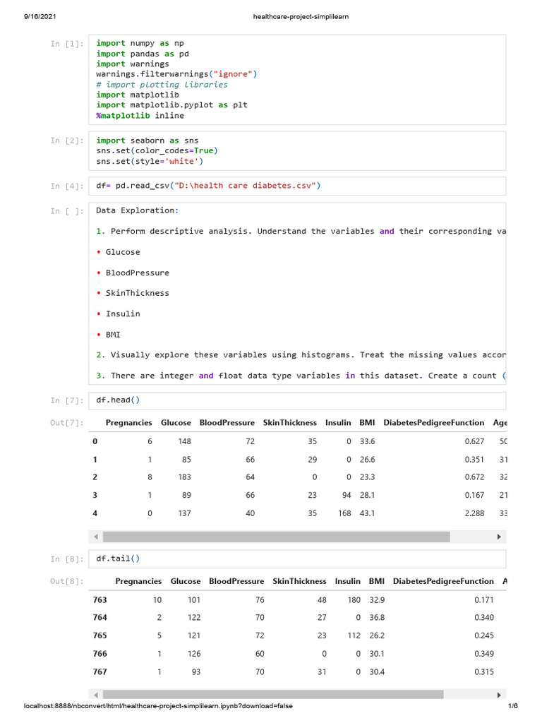 Healthcare-Project-Simplilearn - Week1 | PDF | Software Engineering | Computer Programming