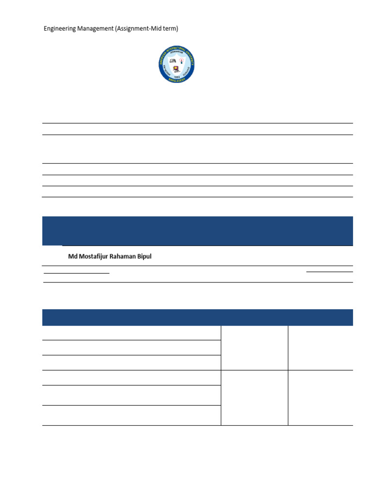 Engineering Management Midterm Assignment | PDF | Forecasting | Economies