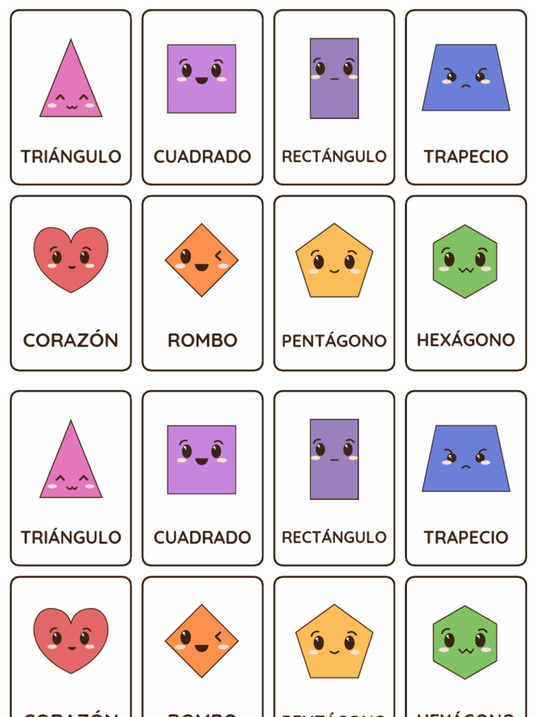 Memorama de Las Figuras Geométricas. | PDF