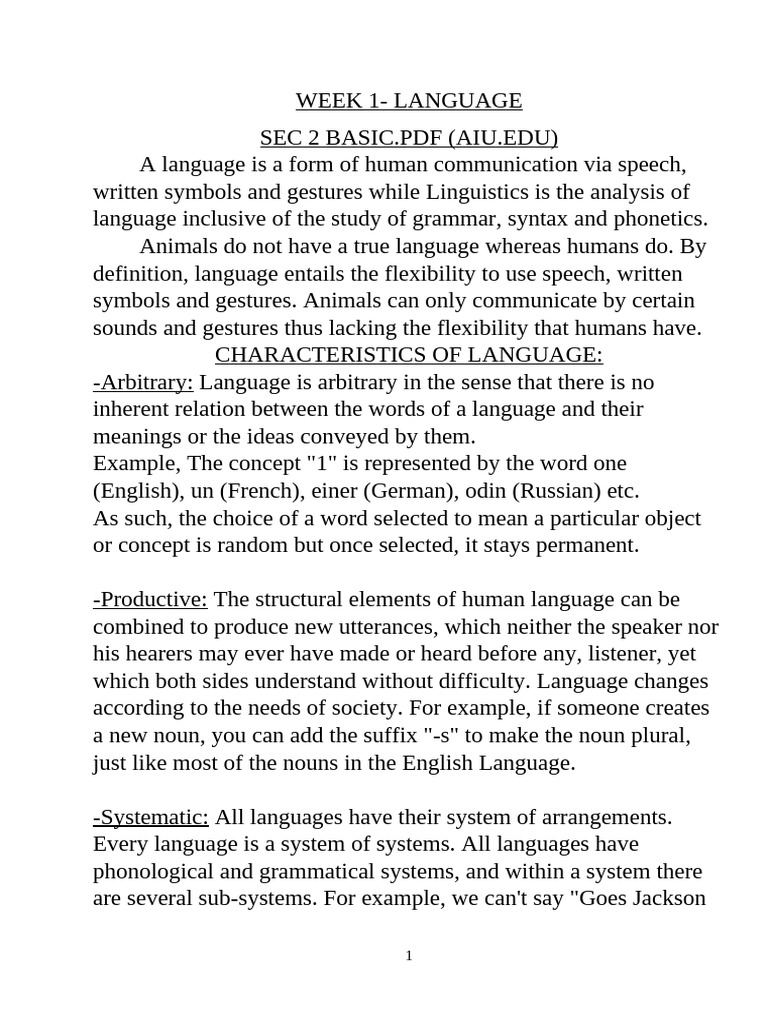 Printable Linguistics Notes 2021 | PDF | Consonant | Stress (Linguistics)