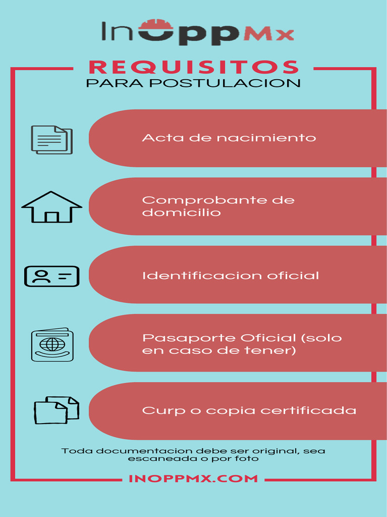 Proceso de Postulacion Inopp MX | PDF
