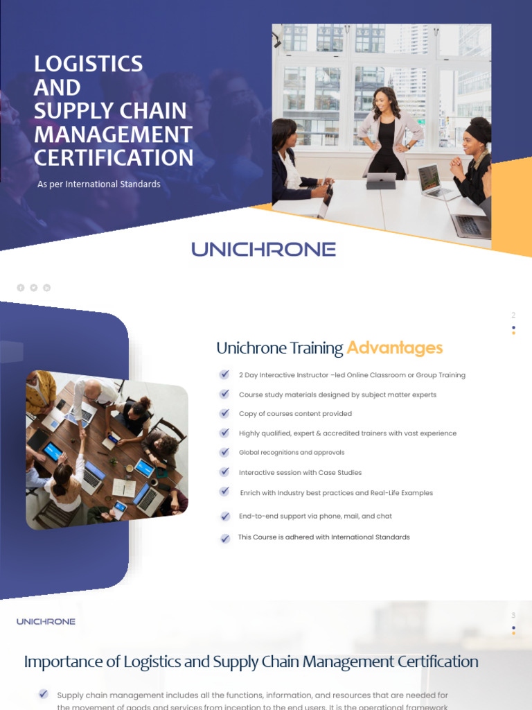 Logistics Supply Chain Management Training | PDF | Logistics | Supply Chain Management