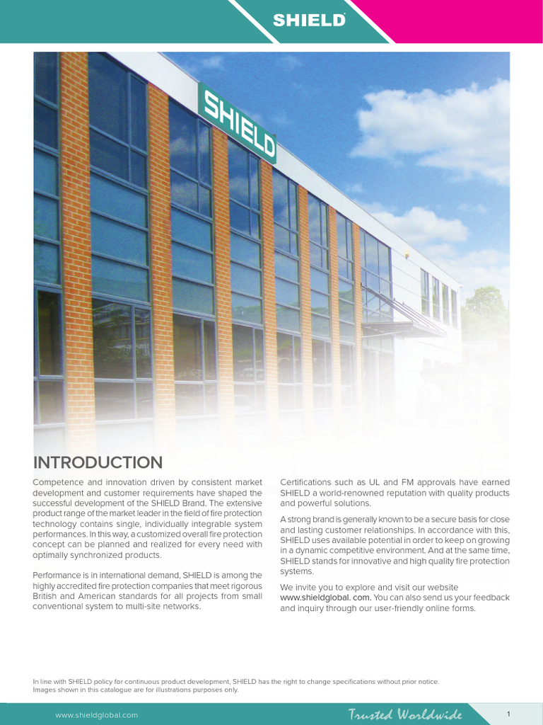 Shield Novec 1230 Ul Fm Approved | PDF | Actuator | Valve