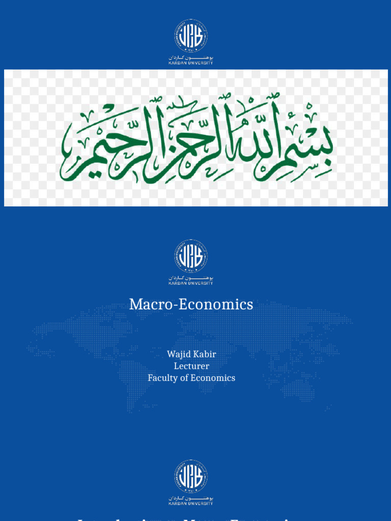 Introduction to Macro-Economics | PDF | Macroeconomics | Economics