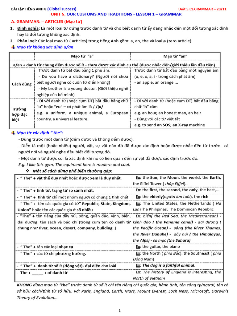 8.4.U5.L1. Grammar | PDF