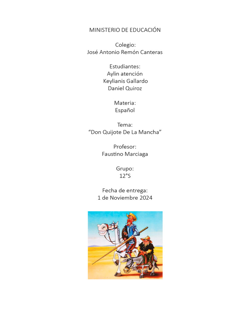 Don Quijote | PDF | Don Quijote | Caballero