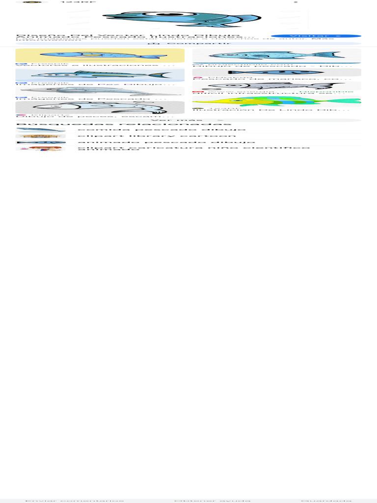 Dibujo Animado de Pescado Lindo | PDF