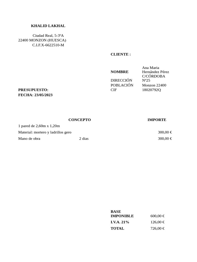 PRSP Calle Cordoba 25 | PDF