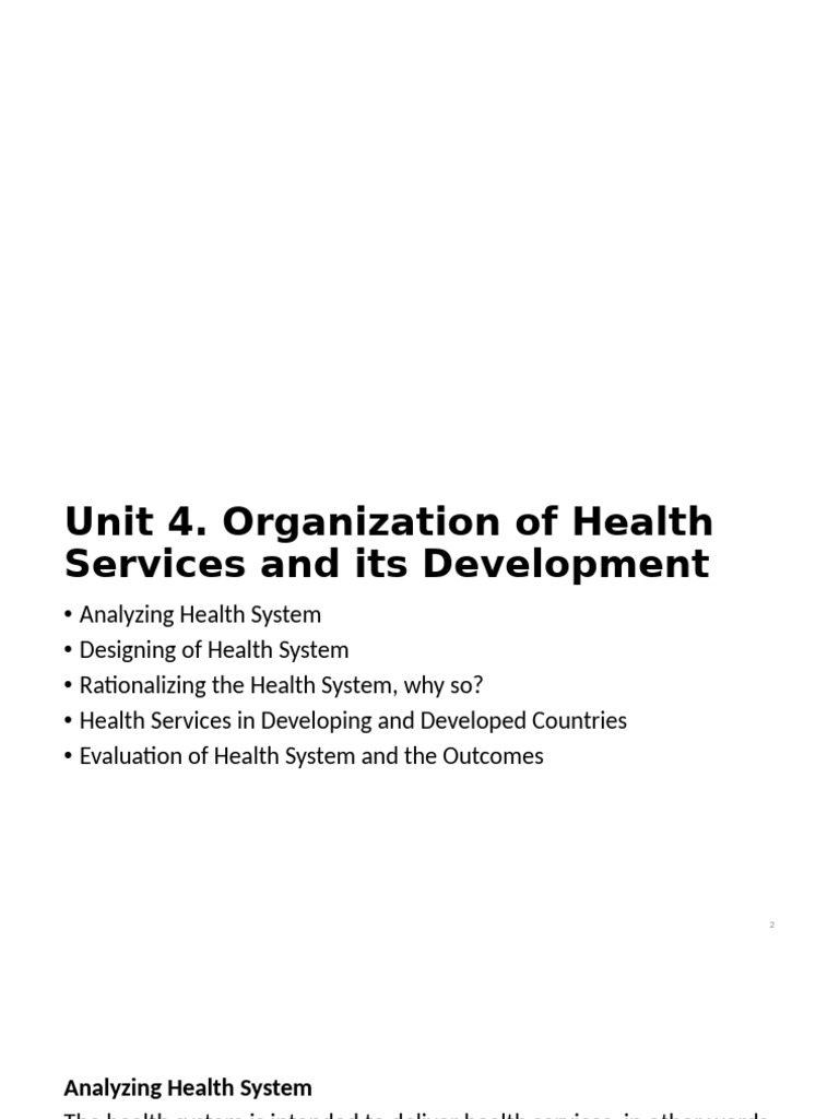 Health Systems Analysis for MDGs | PDF | Millennium Development Goals ...