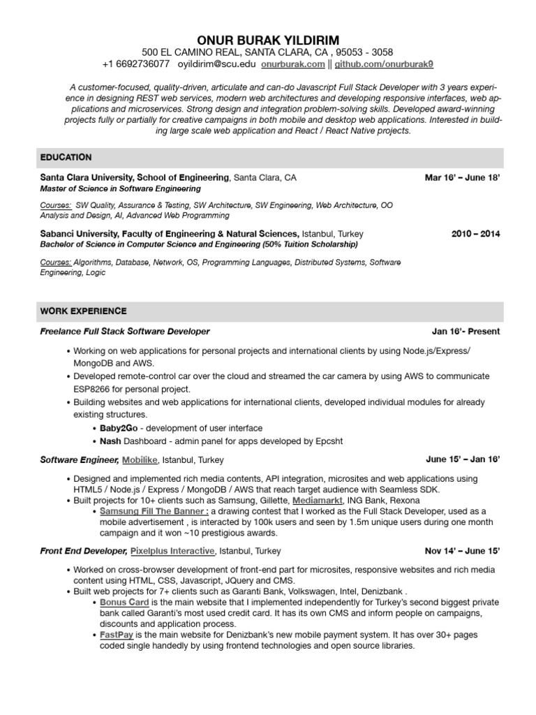 Resume-ext | PDF | Application Software | Web Application