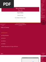 OpenVSP Fuselage & Wing Tutorial | PDF