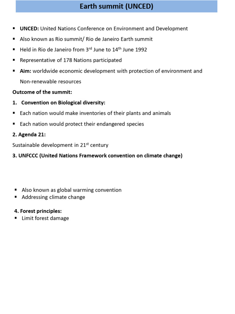 Global Environmental Issues-1 | PDF | United Nations Framework Convention On Climate Change ...