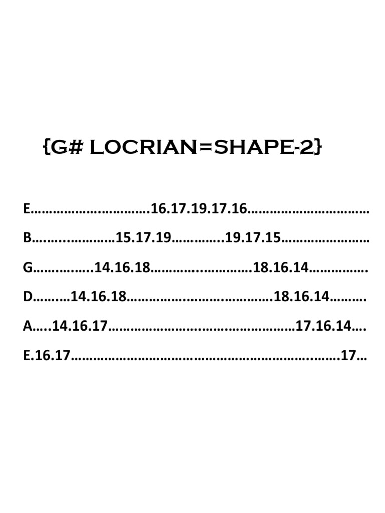 4.locrian Shape 2 | PDF