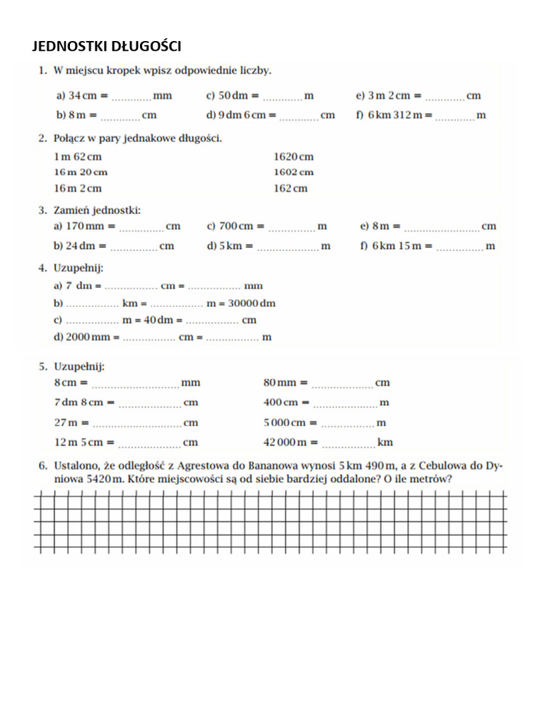 4 2 Jednostki Dlugosci | PDF
