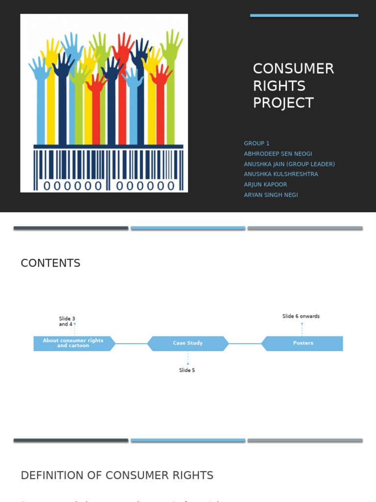 Group 1 Consumer Rights Project Class X (Updated) | PDF | Justice | Crime & Violence