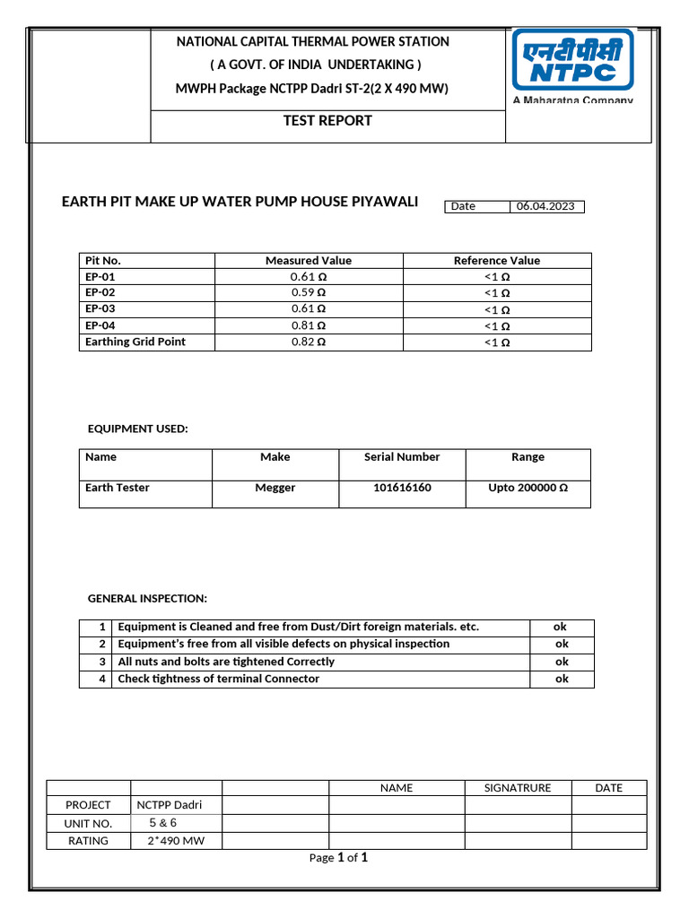Earth Resistance | PDF