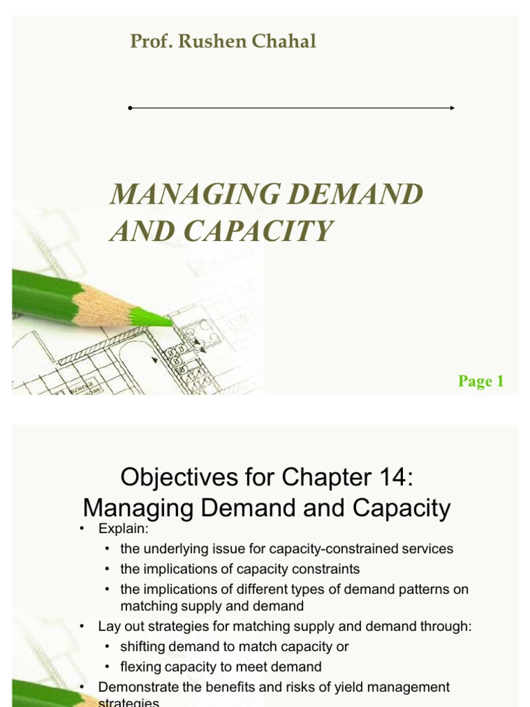Managing Demand and Capacity | PDF | Demand | Market Segmentation