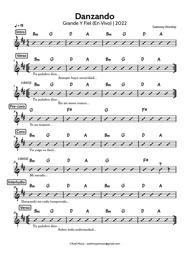 Danzando (D - Original) 95bpm | PDF