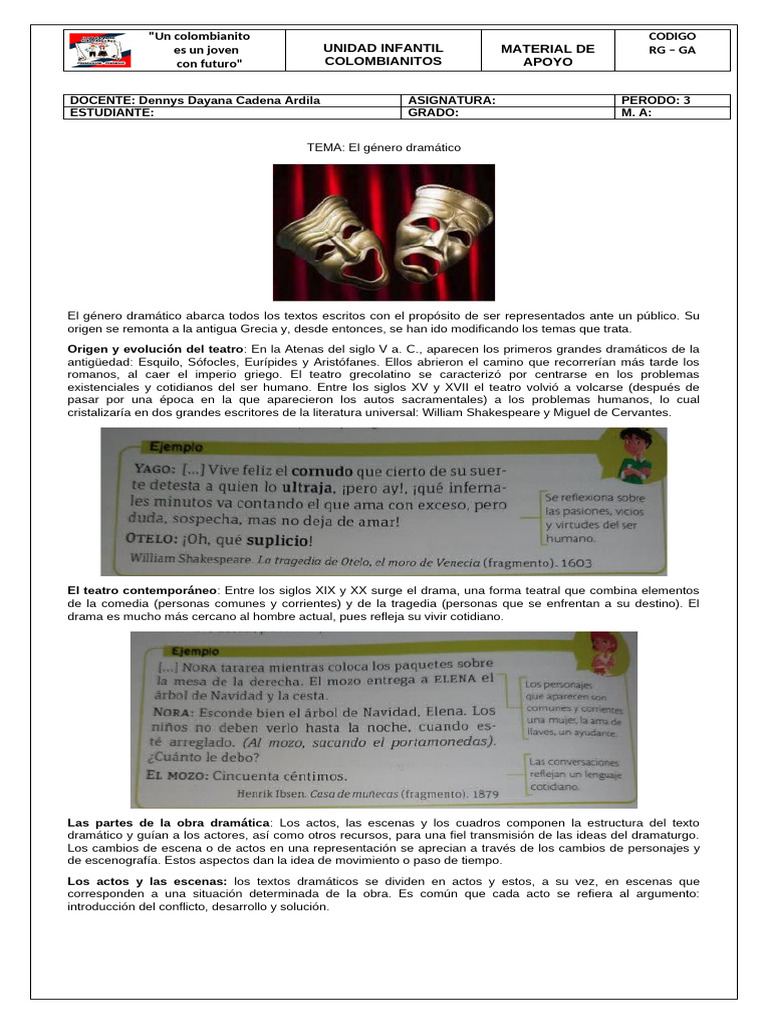 Guia de La Dramatica | PDF | Teatro | Las artes escénicas