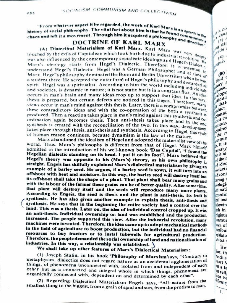Marxism | PDF | Dialectic | Karl Marx