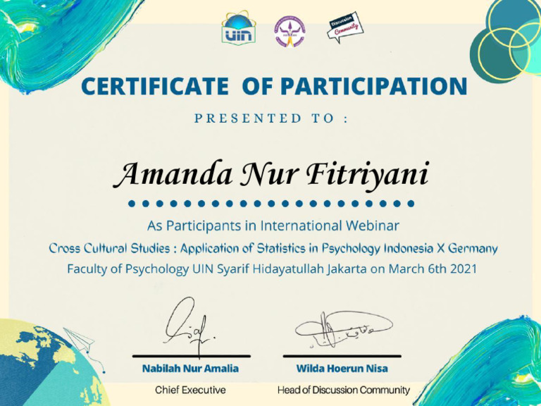 Webinar Certificate | PDF